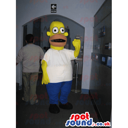 Popular The Simpsons Homer SPOTSOUND Mascot In His Classic Garments ...