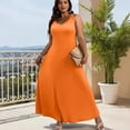 Bbyeadc Womens Plus Size Maxi Dresses for Women Oversize Casual Short ...