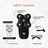 GROOMIE BaldiePro Cordless Electric Shaver, Rotary Head Grooming Kit ...