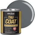 (2 pack) Evolve Tru Coat Seal Gray Matte Acrylic Latex All in One Paint ...
