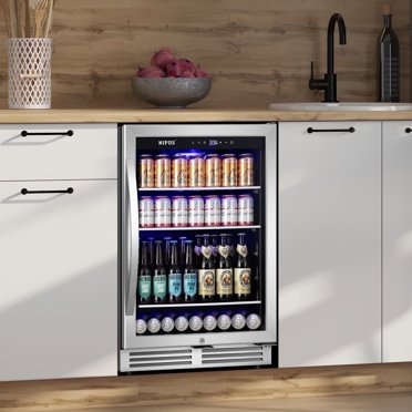Mirrored Trim Beverage Cooler - Walmart.com