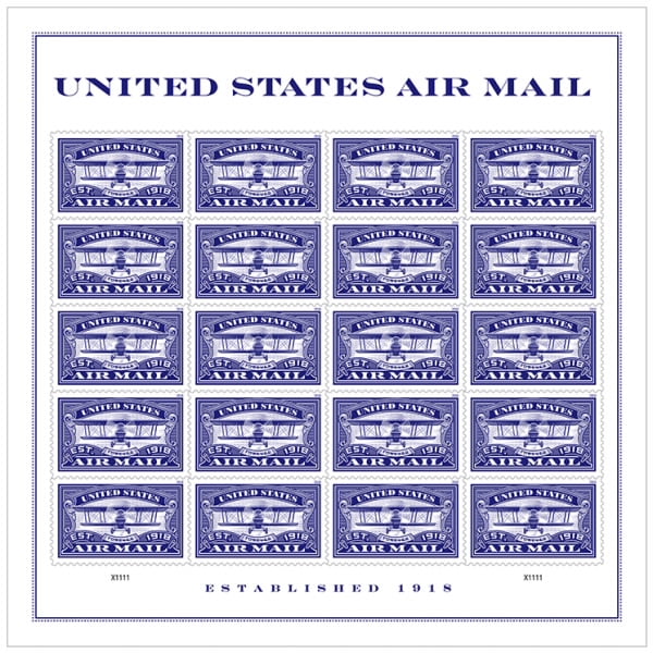 USPS Blue Air Mail First-Class Forever Stamp - Walmart.com - Walmart.com