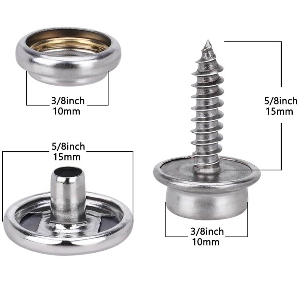 Click here for Unbranded Snap Button Press Fastener Screw Snap Bu... prices