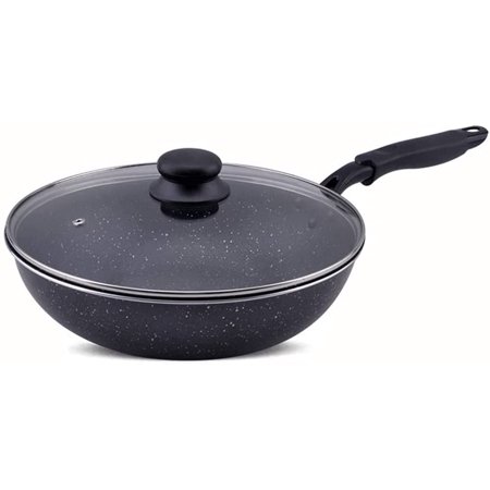 HSD Stone Wok Non-stick Pan No-smoke Induction Cooker Gas Stove Stir ...