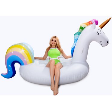 Intex Adults Inflatable Big Giant Mega Unicorn Island Pool Float ...