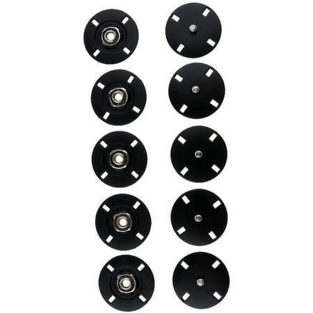 5 Sets Metal Round Sew on Press Stud Snap Fasteners Poppers uttons for ...