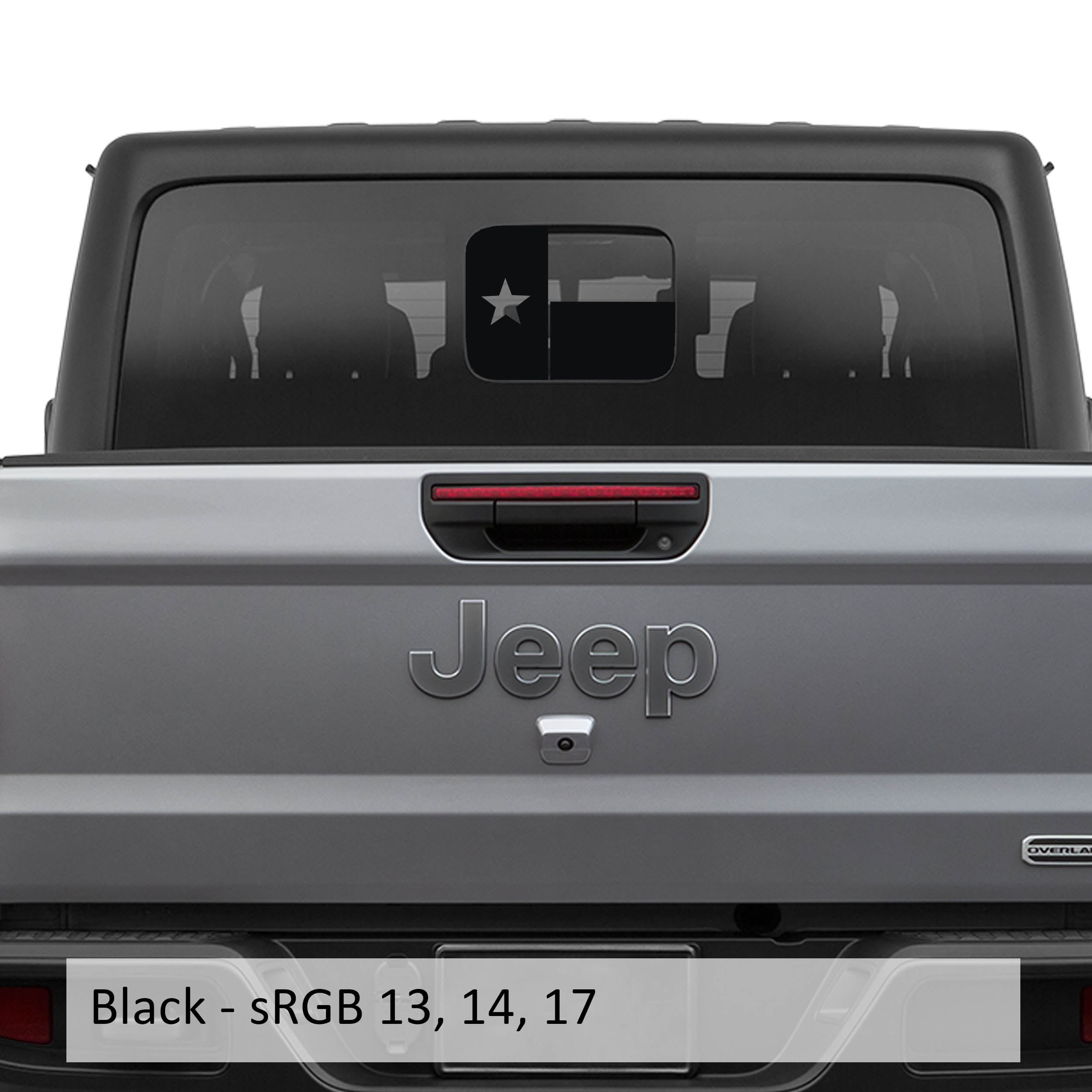 Collectible Decals Texas Lonestar Flag Rear Sliding Window Vinyl Decal ...