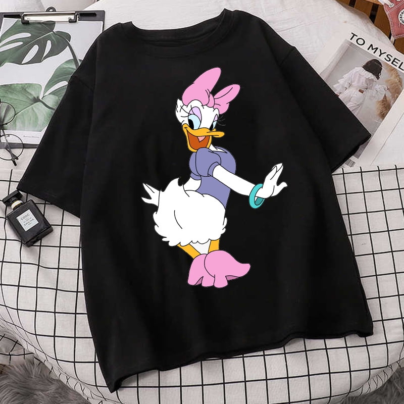 Disney-Camiseta con estampado de dibujos animados para mujer, ropa de ...