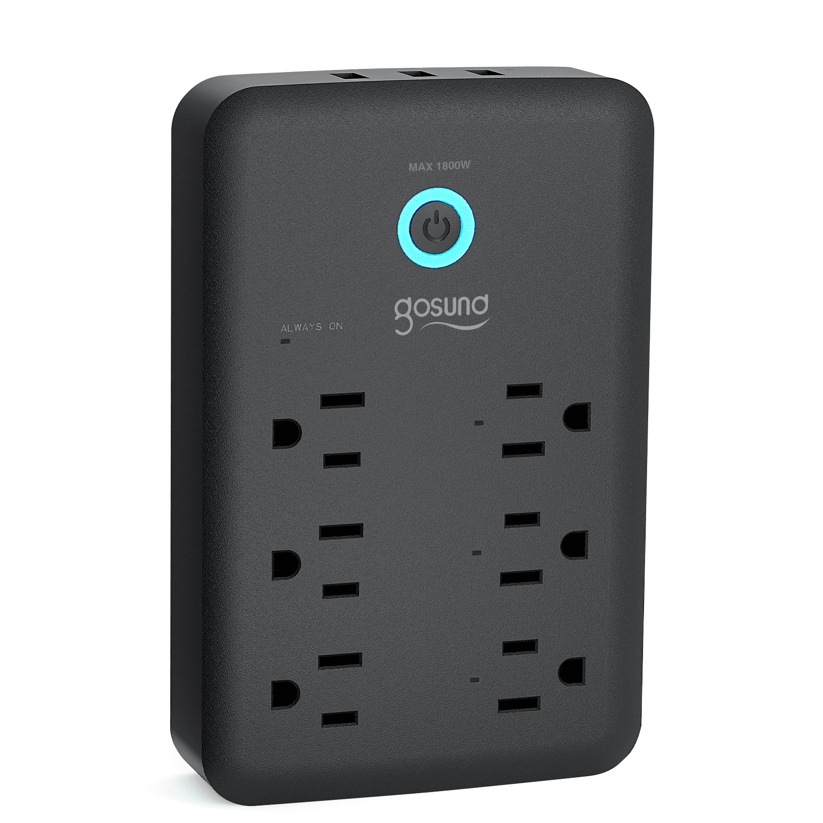 Buy Gosund 6-Outlet 3-USB Ports Power Strip, USB Power Strip, 120V ...