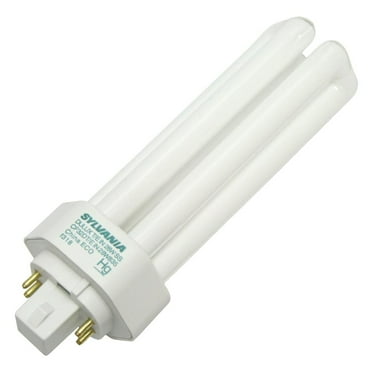 Sylvania 20671 4-Pack CF13DD/E/835/ECO 13-Watt Double Tube Compact Fluorescent Light Bulb, 3500K ...