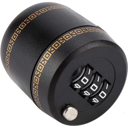 3 digit bottle combination lock wine cork combination lock (black) 1 ...