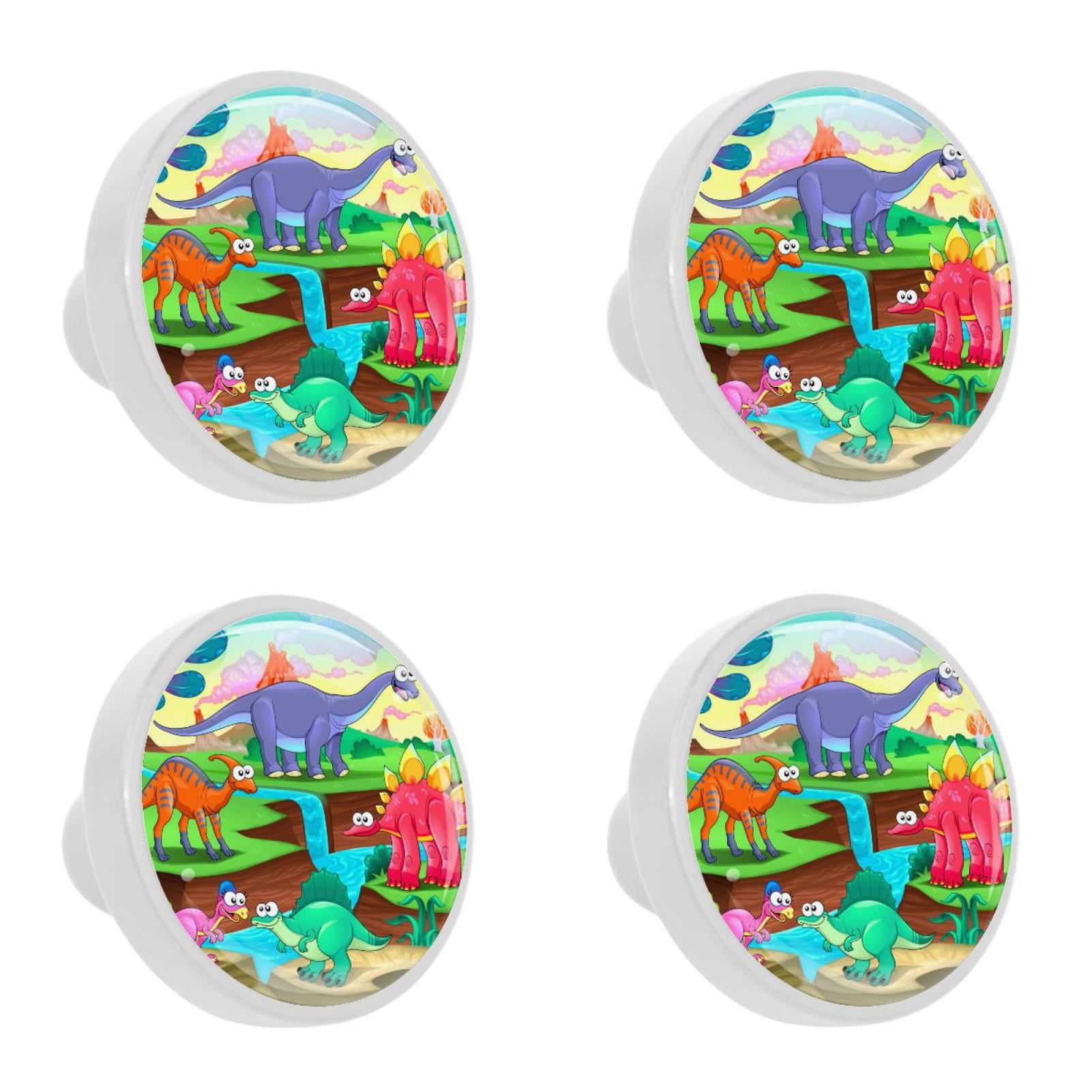 4 Pcs Dinosaur Knobs for Kitchen Cabinet Cupboard Dresser Bookcase ...
