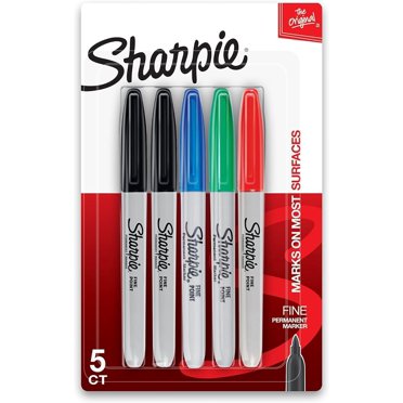 Click Sharpie Retractable Permanent Markers, Ultra Fine Tip, 8 Assorted ...