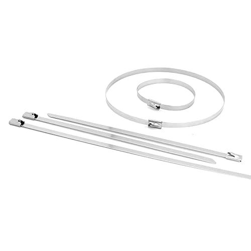 100 UNIDS Cinchos de Acero Inoxidable 304 de 15.7 pulgadas Lazos de Ci ...