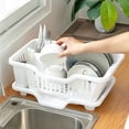 Dish Drying Rack-Dish Rack with Auto-Drain Organizer Rack Dish Rack and ...