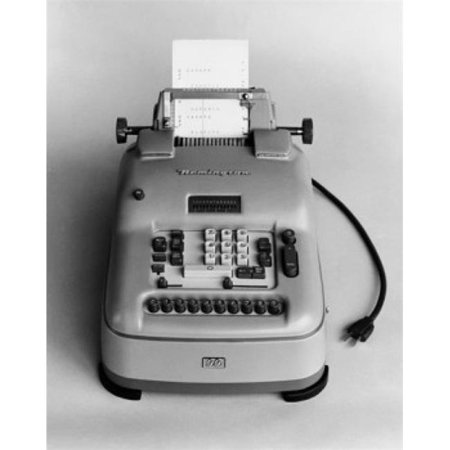Posterazzi SAL25548632 Close-Up of an Adding Machine Poster Print - 18 ...