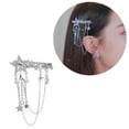 CEORPER Bling Star Tassel Hair Clip Love-Star Charm No Slip Metal Hair ...