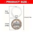 Exquisite Round Glass Alloy Keychain Featuring Famous Landmark Design ...