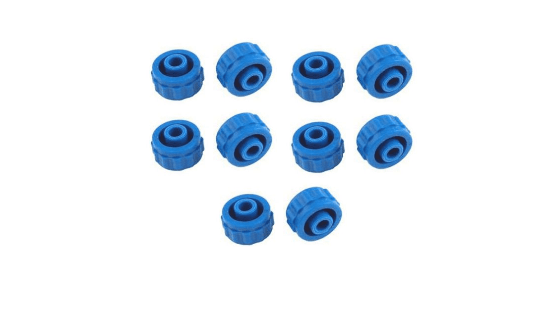 Global Medical Products Syringe Tip Cap, Luer Lock, Blue, Non-Sterile ...