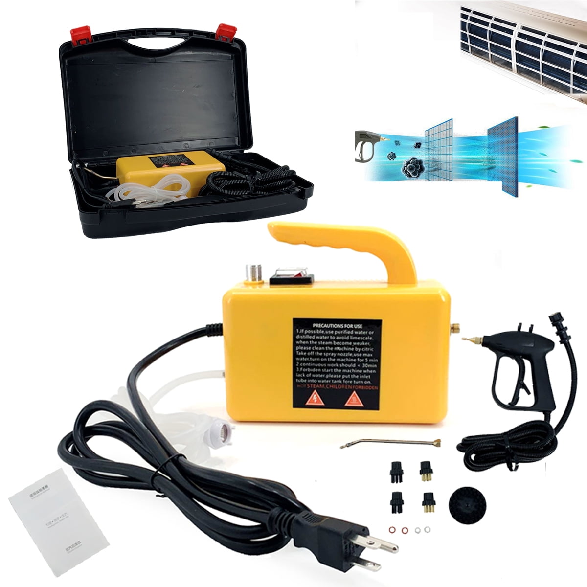 Handheld High Temperature High Pressure Steam Cleaner 1700W ...