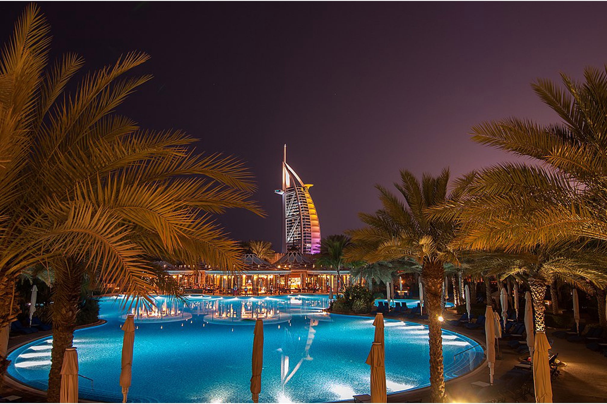 24x36 gallery poster, View of the Palm Jumeirah and Burj Al Arab ...