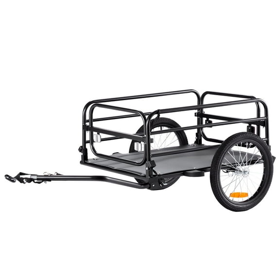 Heavy Duty Bike Cargo Trailer 100 lbs Capacity Foldable Compact Storage ...