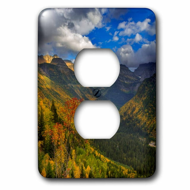 3dRose Autumn in the Upper McDonald Valley of Glacier National Park ...