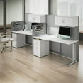 Pemberly Row Set of 3 Engineered Wood 65W Cubicle Desk with Storage ...