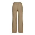 Aoochasliy Womens Pants Summer Women Casual Solid Cotton Linen