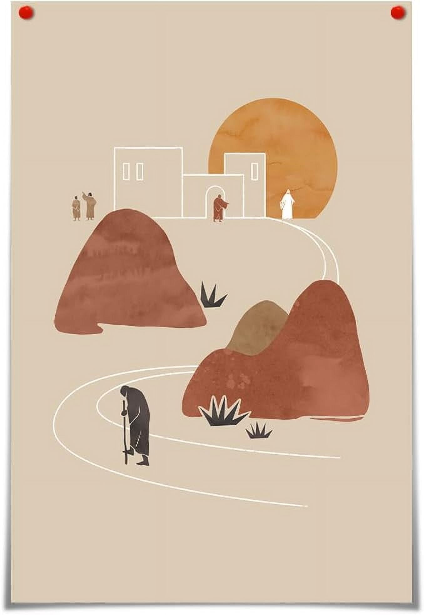 AEFER Abstract Prodigal Son Parable Posters Modern Minimalist Jesus ...