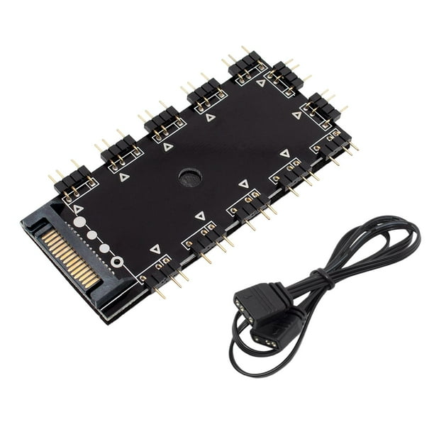 12 Way ARGB Splitter 5V 3Pin with Port ARGB Hub Computer Motherboard ...