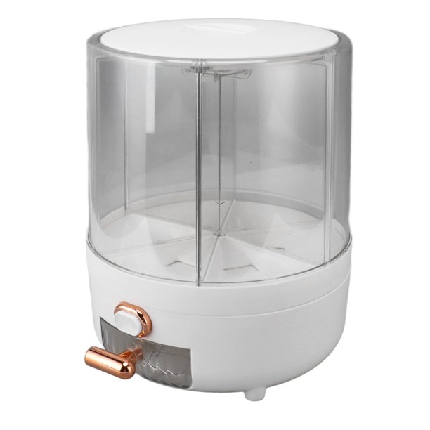 Rice Grain Storage Container 360 Rotating Grain Storage Food Dispenser ...