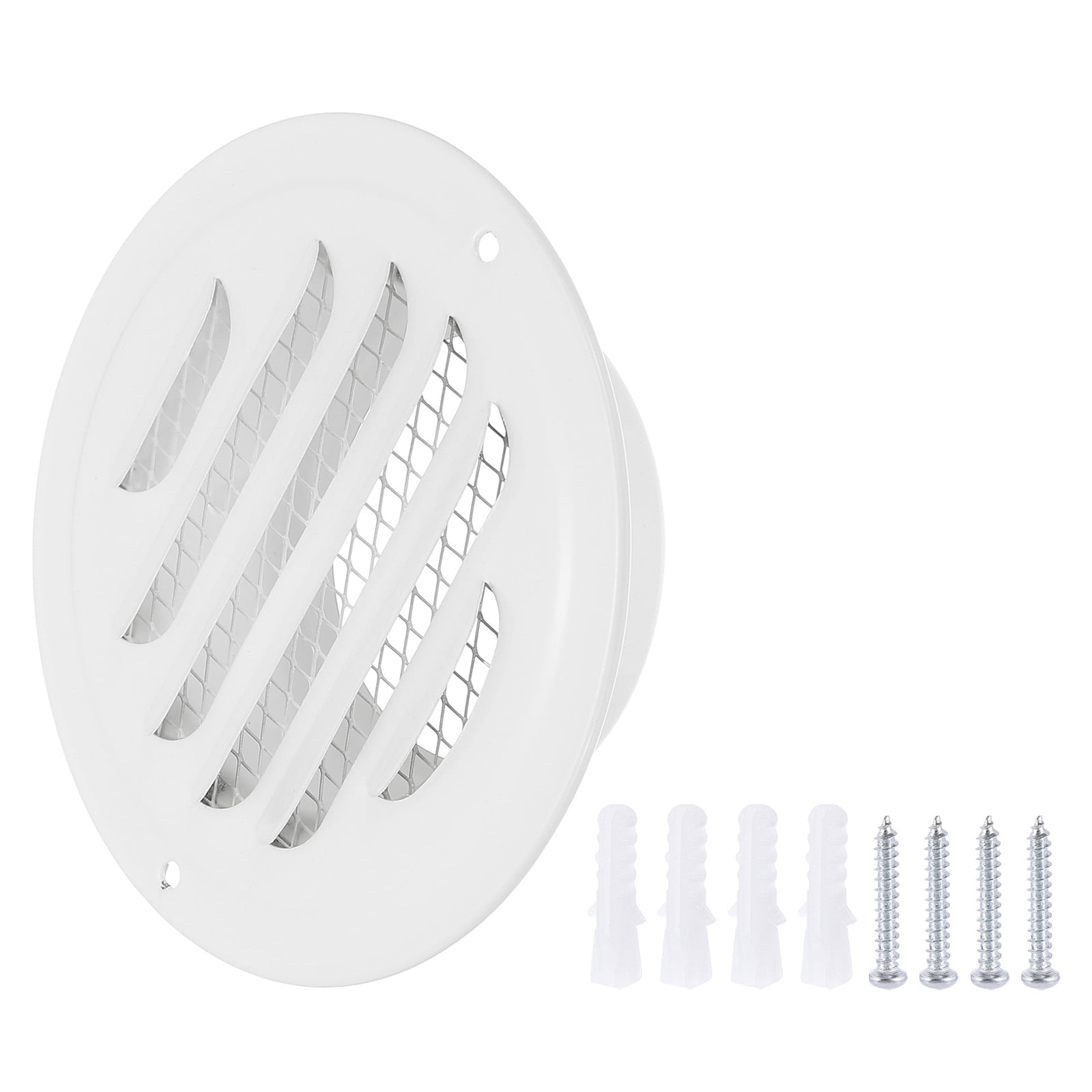 Cubierta de ventilador de aire redonda Uxcell de acero inoxidable con ...