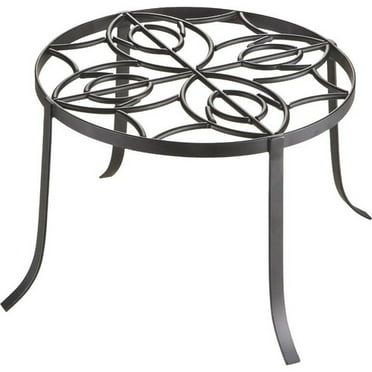 Wrought Iron Pot Plant Stand Flower Shelf Indoor Outdoor Garden Decor ...