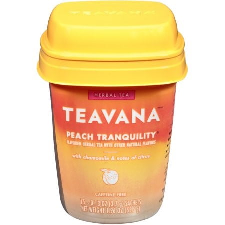 Teavana Peach Tranquility Herbal Tea, Tea Bags, 15 Count - Walmart.com