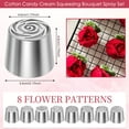 Tcwhniev Extra Large Russian Piping Tips Set, 8 Pack 3D Flower Frosting ...