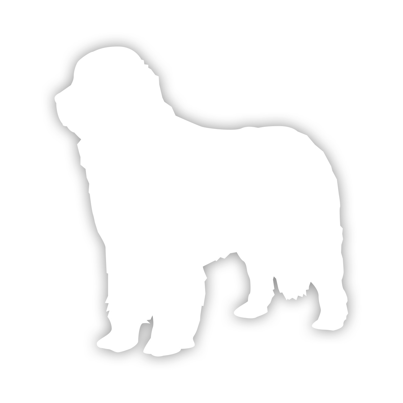 Newfoundland Sticker Decal Die Cut - Self Adhesive Vinyl - Weatherproof ...