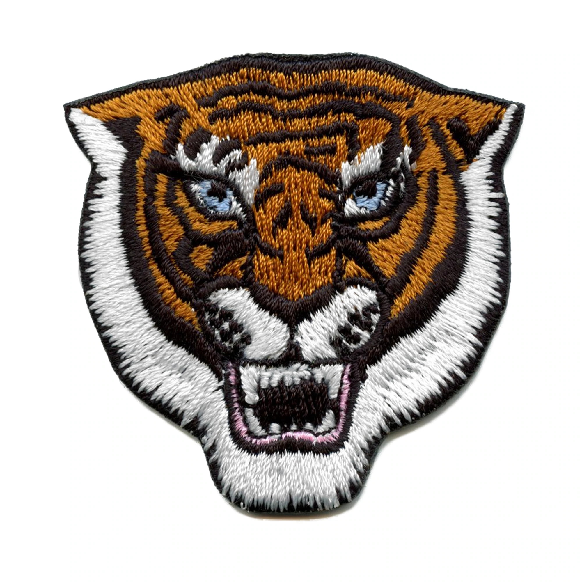 Tiger Head Embroidered Iron On Patch - Walmart.com