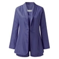Bibifish Women Three Piece Sets Blazer Jacket Square Neck Crop Tube ...