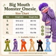 Big Mouth Monster Onesie Silly Monster Cartoon Soft Plush Coral Fleece ...