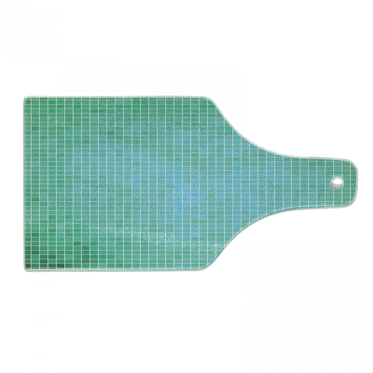 Teal Cutting Board, Square Pixel Like Mosaic Pattern Simplistic Modern ...