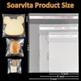 Clear Self Sealing Cookie Bags: 4x4 Inches 100 Pcs Plastic Resealable ...