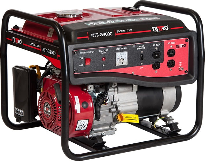 Generador a Gasolina Nitro 3,500 Watts 7HP 120/240V 60Hz | Bodega ...