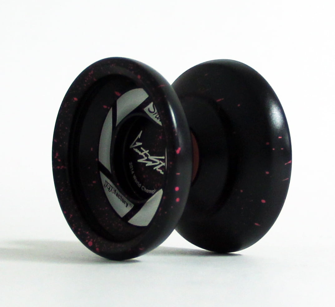 YoYoFactory Shutter Yo-Yo - Black with Pink Splash - Walmart.com