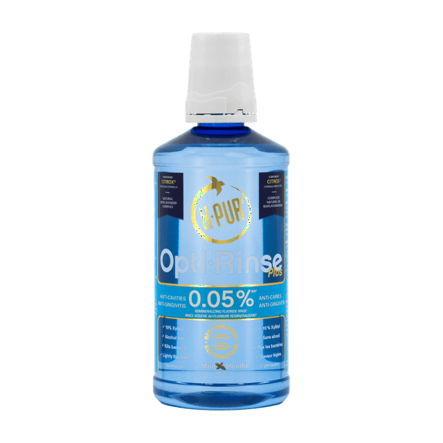 X-PUR Opti-Rinse 0.05% Fluoride Mouthwash, Alcohol-Free, Citrox ...