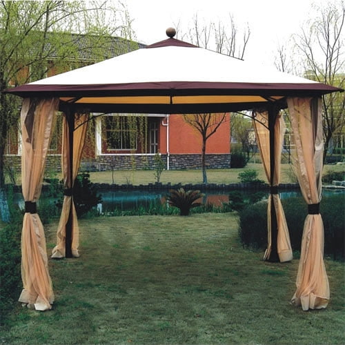 Garden Winds Replacement Canopy Top and Side Mosquito Netting Set for ...