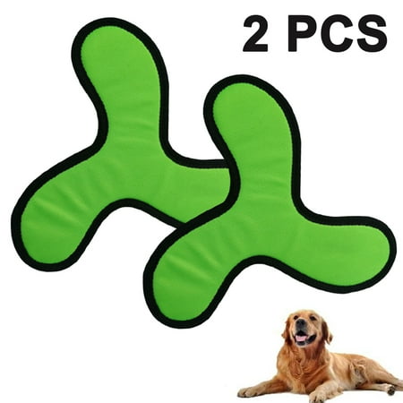Dog Frisbee Toy, 2PCS Oxford Fabric Triangle Bite Resistant Frisbee Toy ...