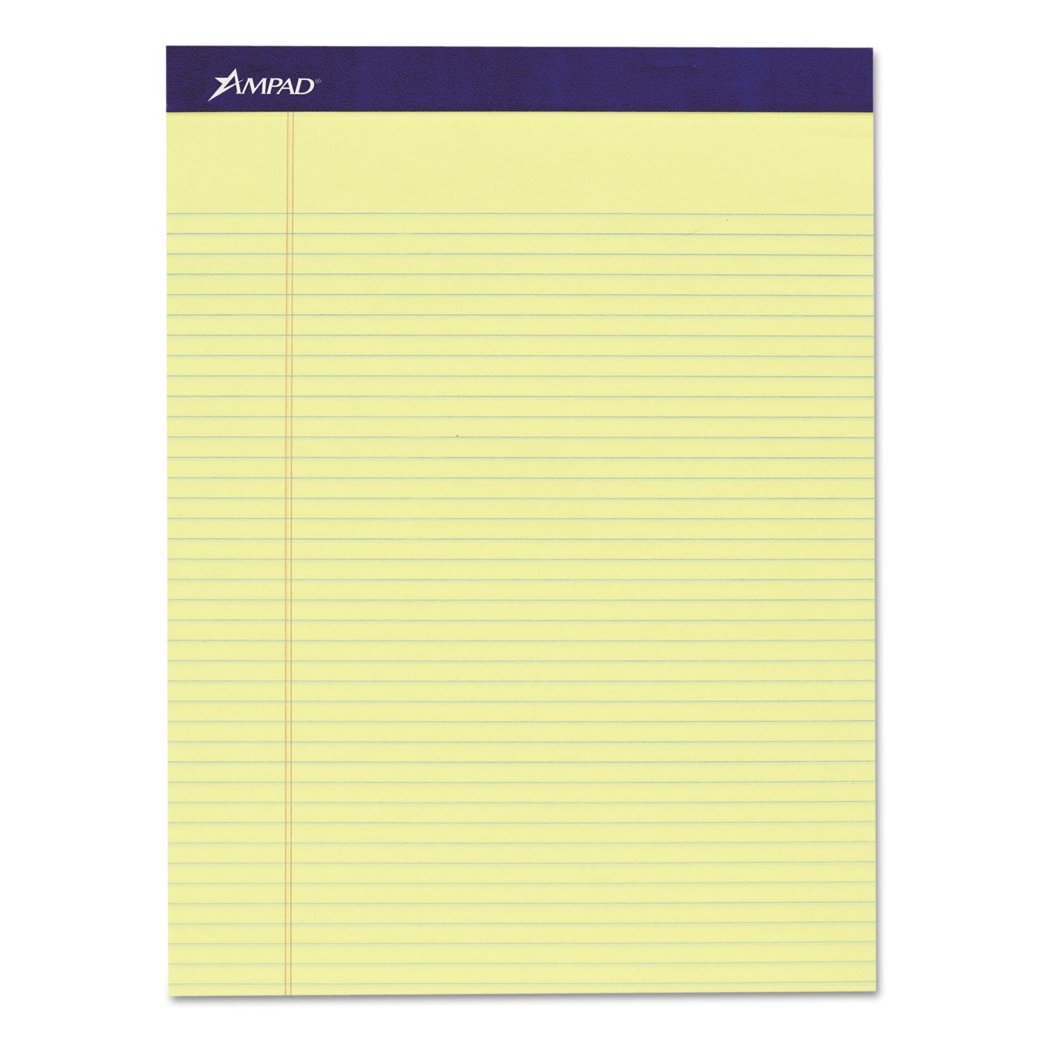 Ampad Legal Ruled Pads Narrow Rule, 50 Canary-Yellow 8.5 x 11.75 Sheets ...