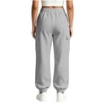 Cargo Sweatpants for Wome Elastic Waist Tapered Pants Cross High ...