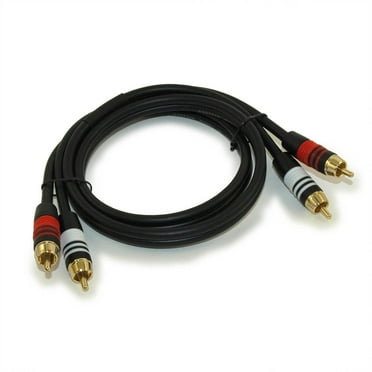 6ft 3 Wire RCA GENERAL DUTY Composite Video with Audio Gold Plated ...